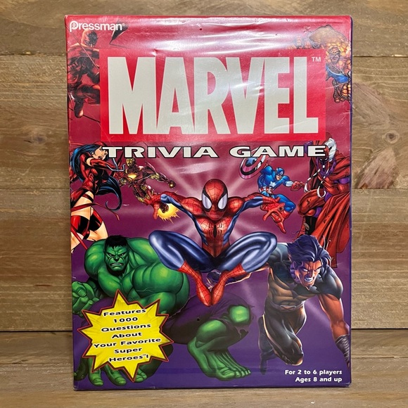 Pressman | Games | Vintage Marvel Trivia Game Board Game Comics ...